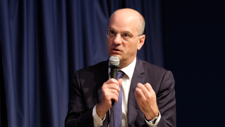 Le ministre de l'Education nationale Jean-Michel Blanquer présent en ...